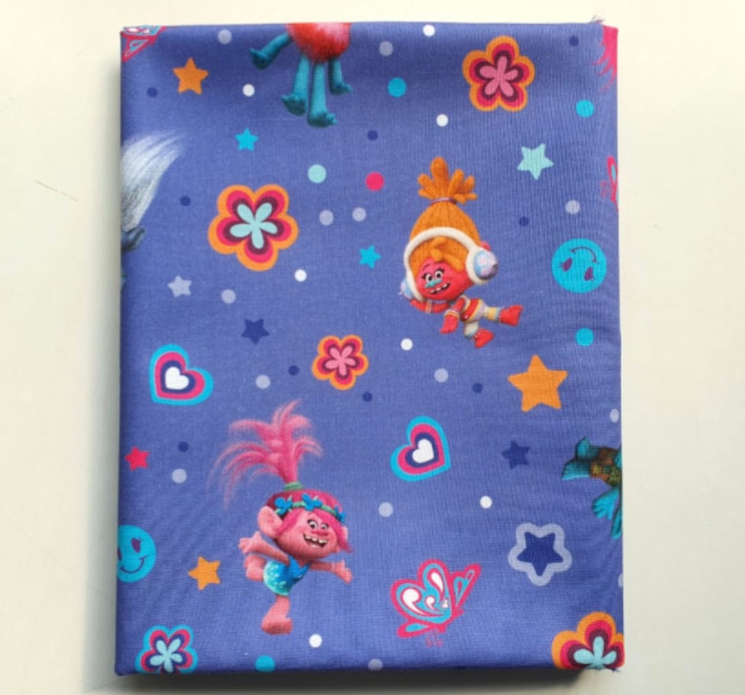 By Yard, Dreamworks Trolls Character Print, 100% Cotton Fabric - Etsy