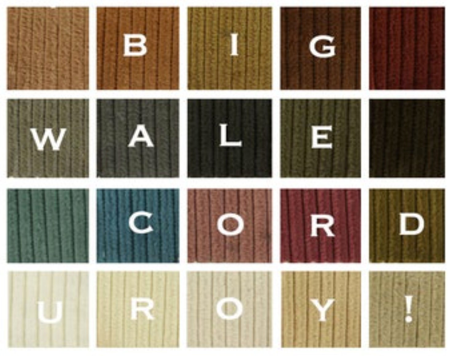 4.5W Big Wale Corduroy Fabric, 27 Colours, by Yard, 147cm(58") Width - Etsy