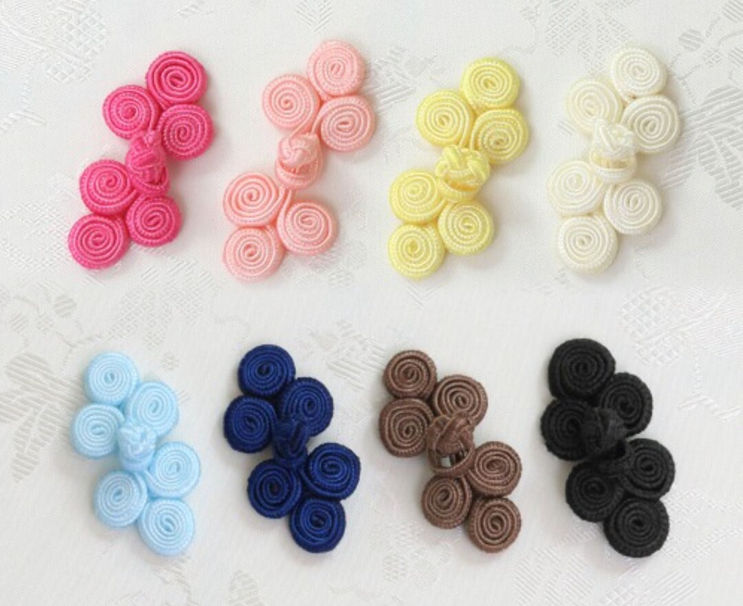 SET OF 4 / Tradition Cloth Fasteners/ Chinese Buttons/ DIY Accessory ...