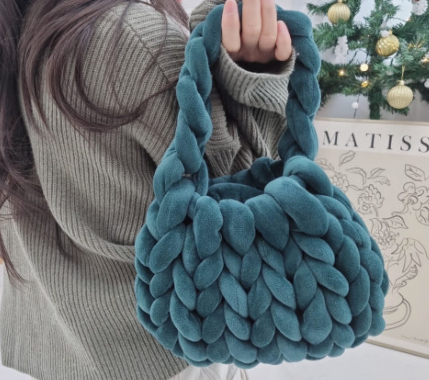 1KG Jumbo Velvet Yarn, Giant Chunky Tube, Arm Knitting, Hand Knitting, Handmade Blanket 33 ...