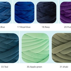1KG Jumbo Velvet Yarn, Giant Chunky Tube, Arm Knitting, Hand Knitting, Handmade Blanket - Etsy
