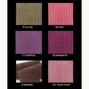 Double Layered, Quilted Padding, Washed Cotton Fabric in 18 Colours - Etsy