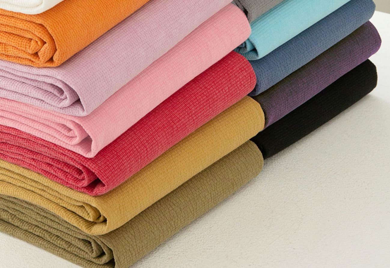 By Yard, Double Layered, Pre Quilted Padding, Washed Cotton Fabric in ...