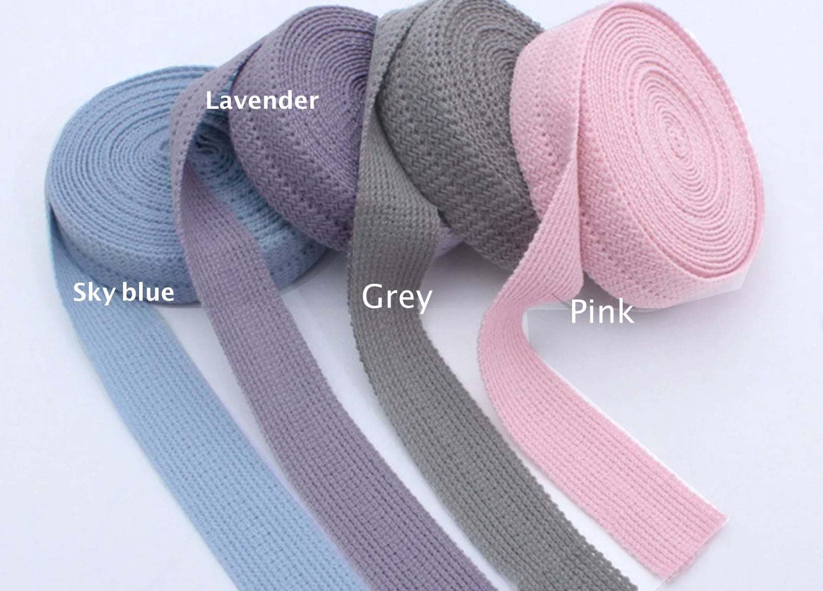 Knit Bias Binding Tape, by 5 Yards (4.5m) 14colours, Knitted Trim ...