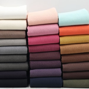 Double Layered, Quilted Padding, Washed Cotton Fabric in 30 Colours - Etsy