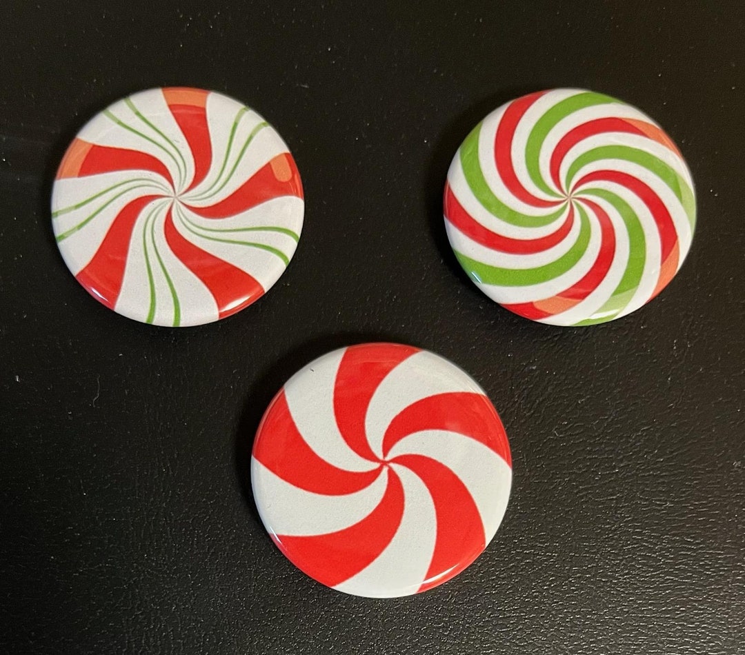 Retro Candy Cane Holiday Decorations Pins - Etsy