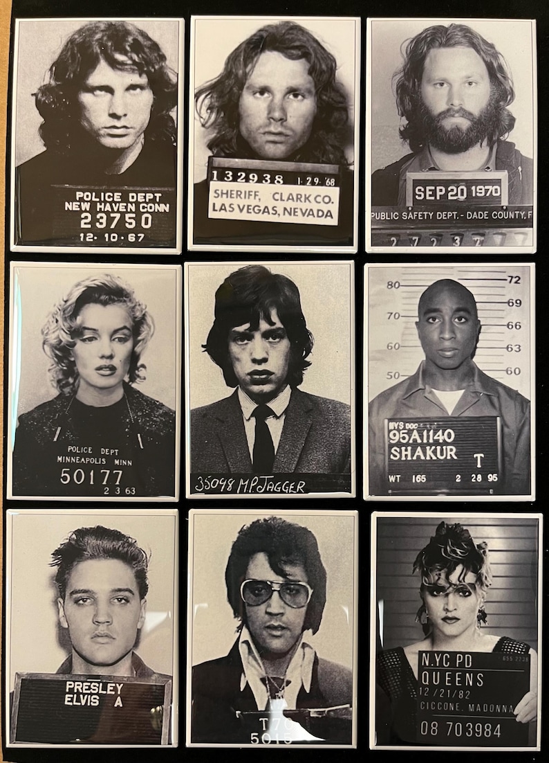 Celebrity Mugshot Set B Kitchen Magnet - Etsy