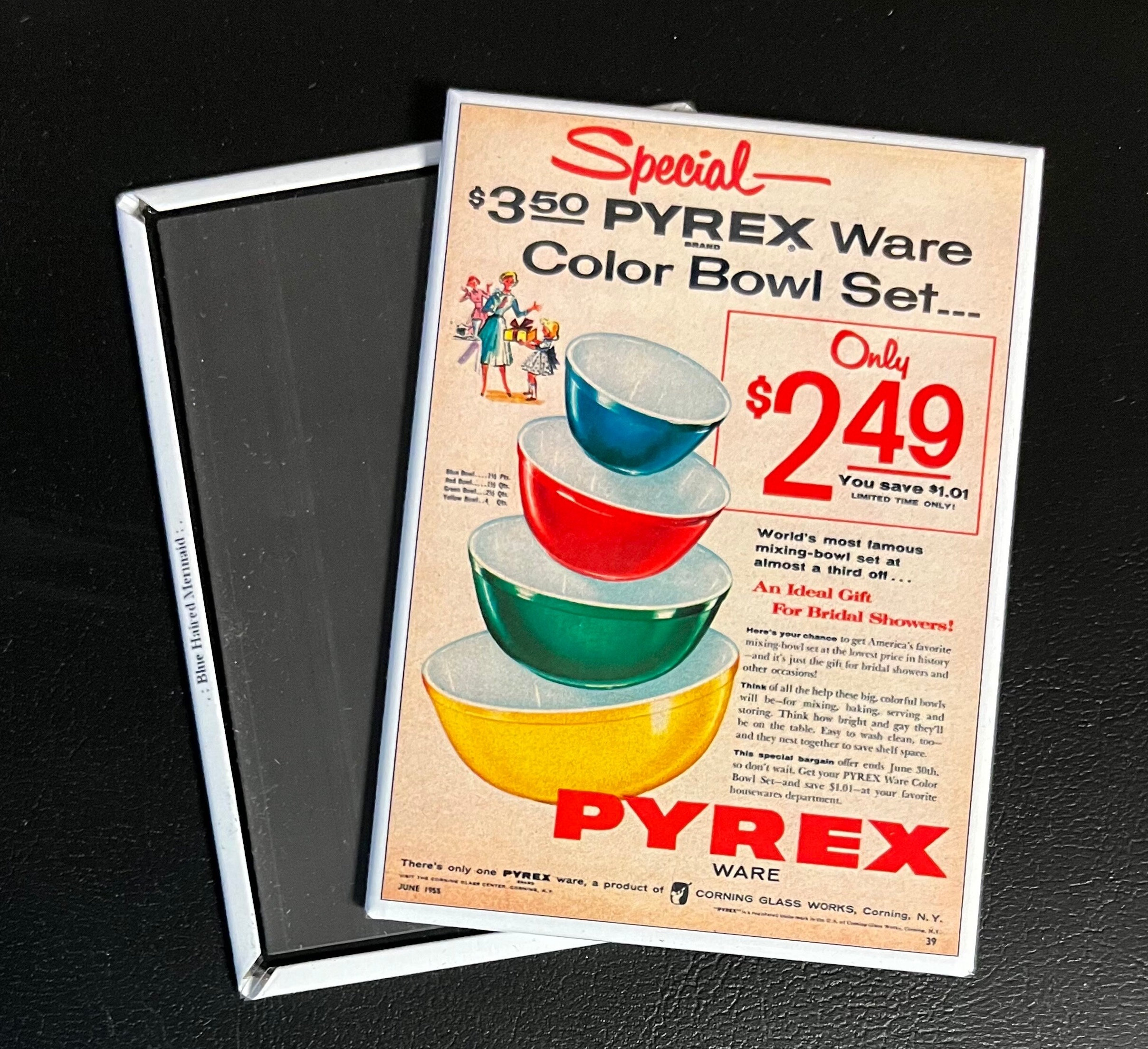 Retro Pyrex Advertisement Magnet Set - Etsy