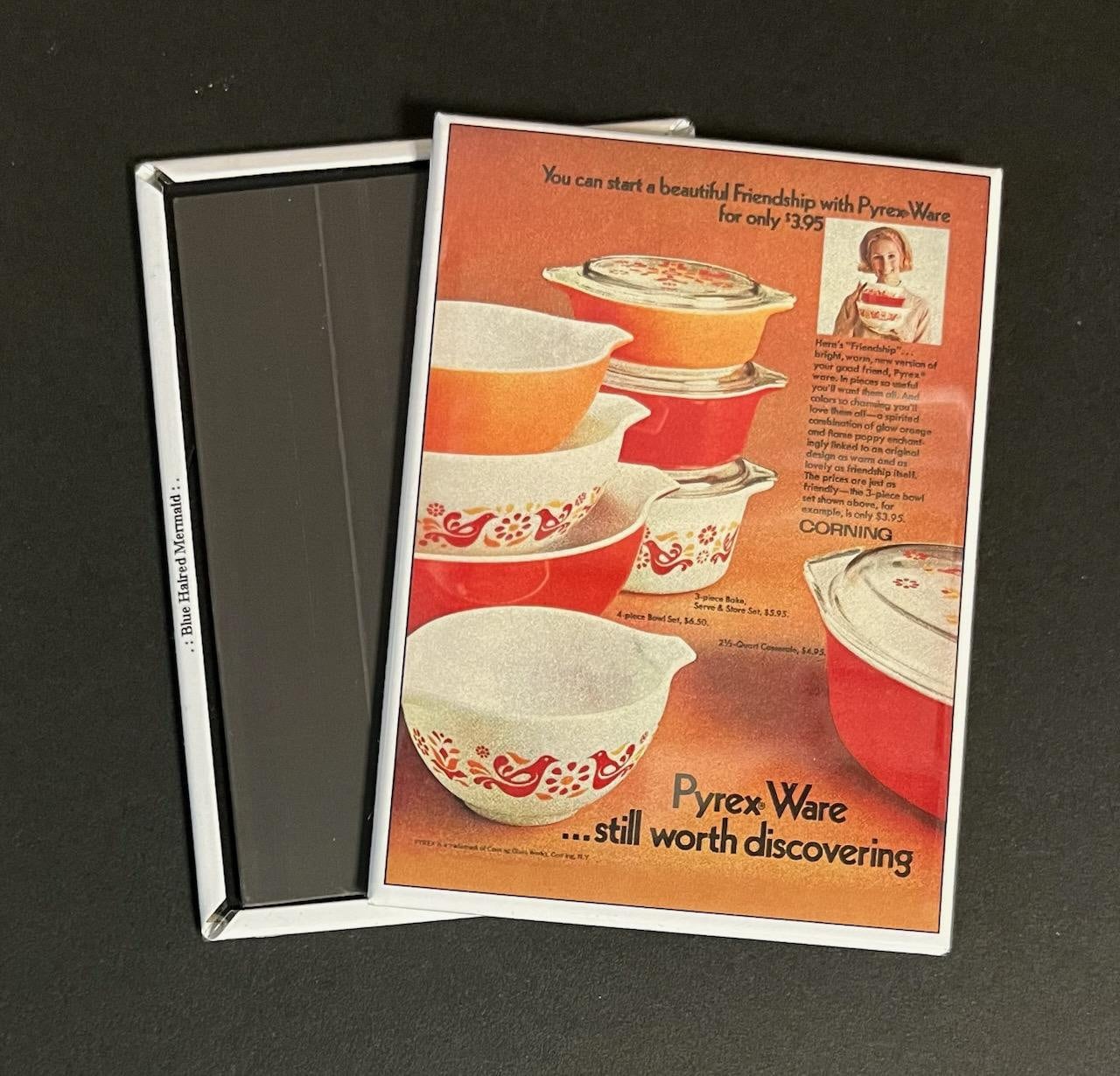 Retro Pyrex Advertisement Magnet Set - Etsy