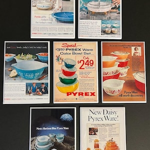 Retro Pyrex Advertisement Magnet Set - Etsy