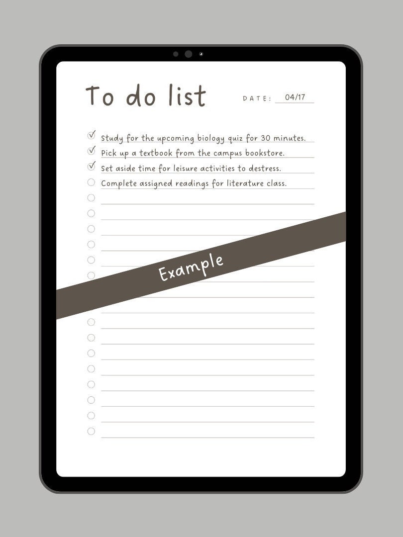 Basic To-do List: Simple Task Template, Productivity Planner, A4 Size ...