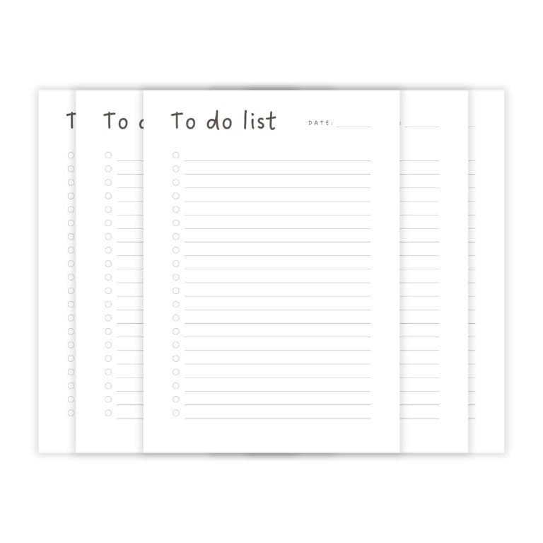Basic To-do List: Simple Task Template, Productivity Planner, A4 Size ...
