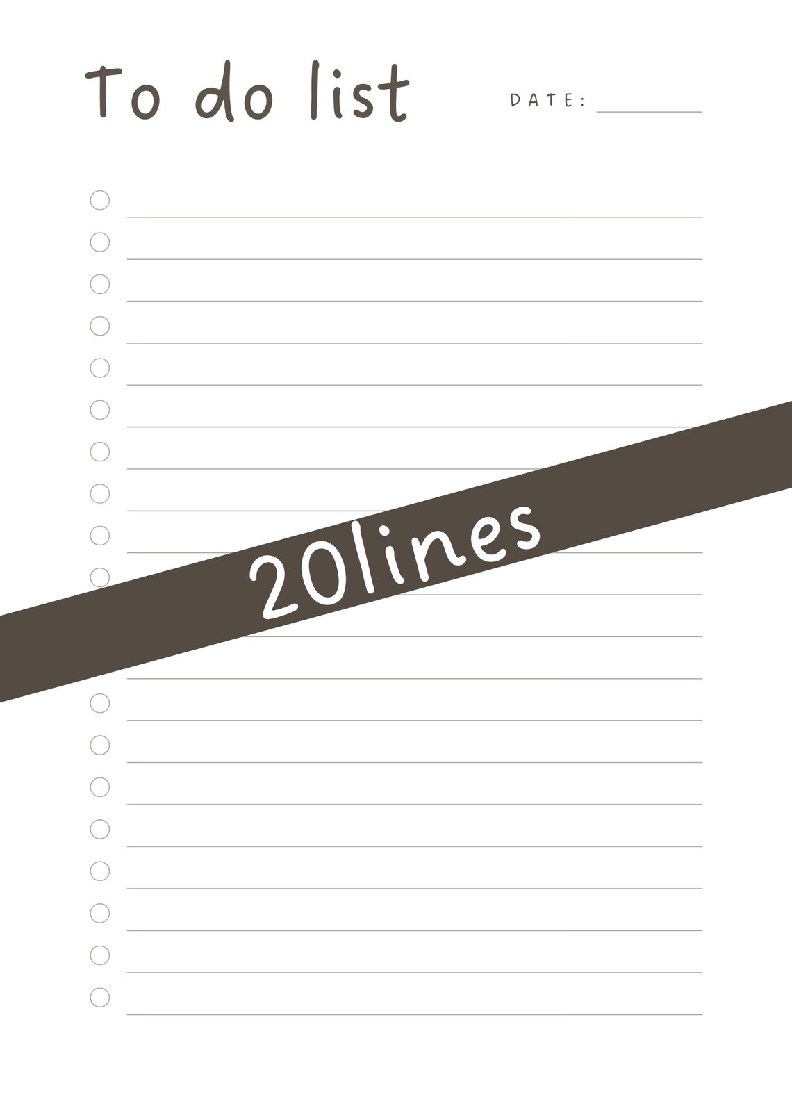 Basic To-do List: Simple Task Template, Productivity Planner, A4 Size ...