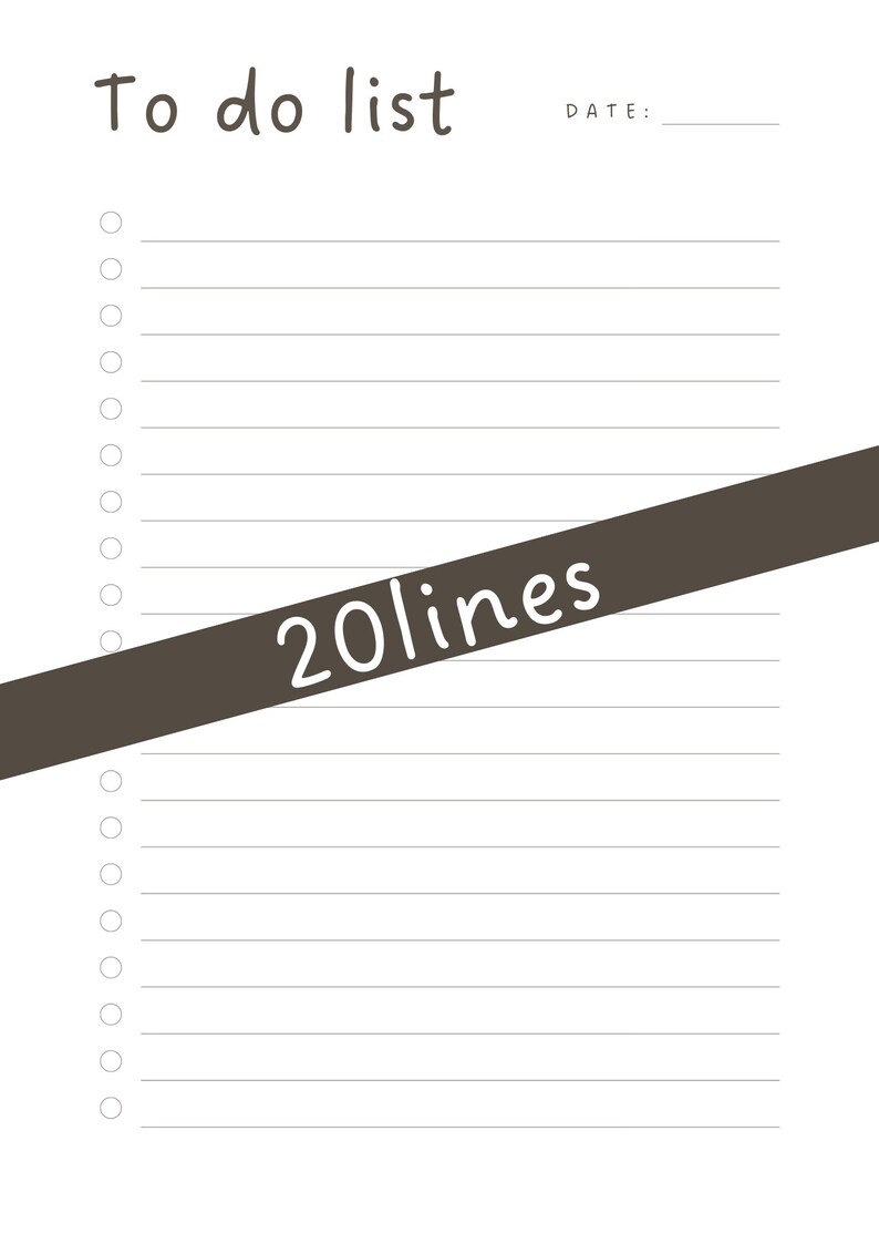 Basic To-do List: Simple Task Template, Productivity Planner, A4 Size ...