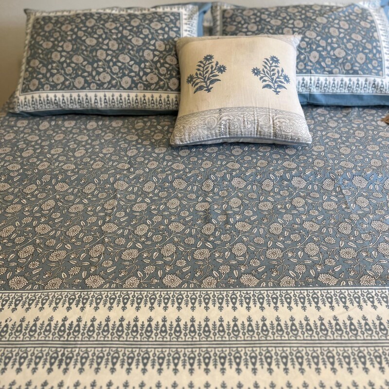 Block Print Bed Sheet - Etsy