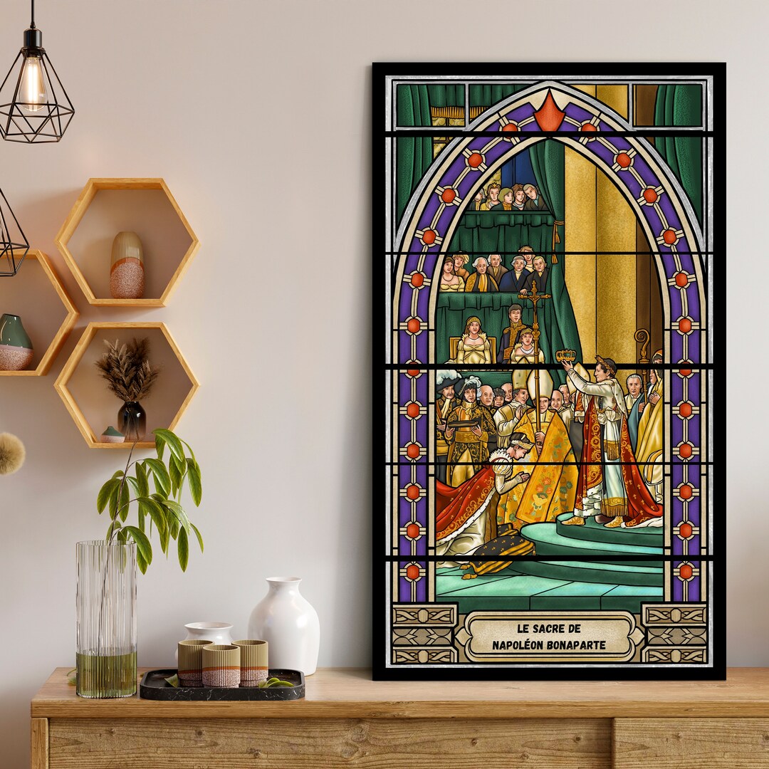 Napoleon Bonaparte, Empire, Art Mural, Tableau Vitrail, Toile Canvas ...