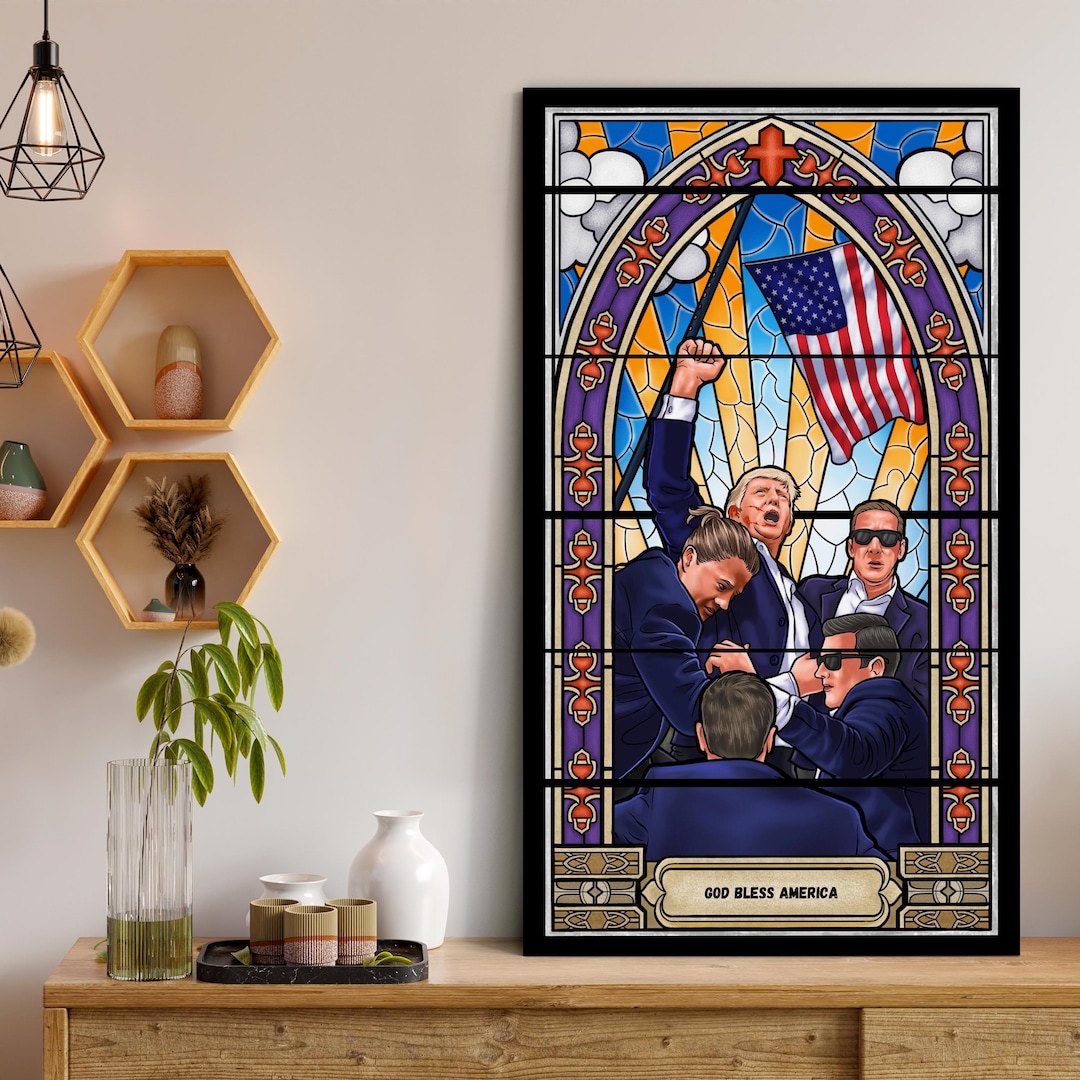 Donald Trump Wall Art, Donald Trump Assassination, American Hero ...