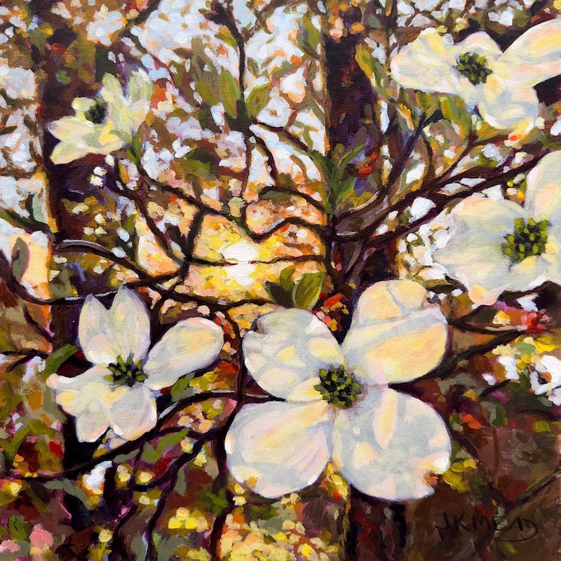 Dogwood Paintings - Etsy