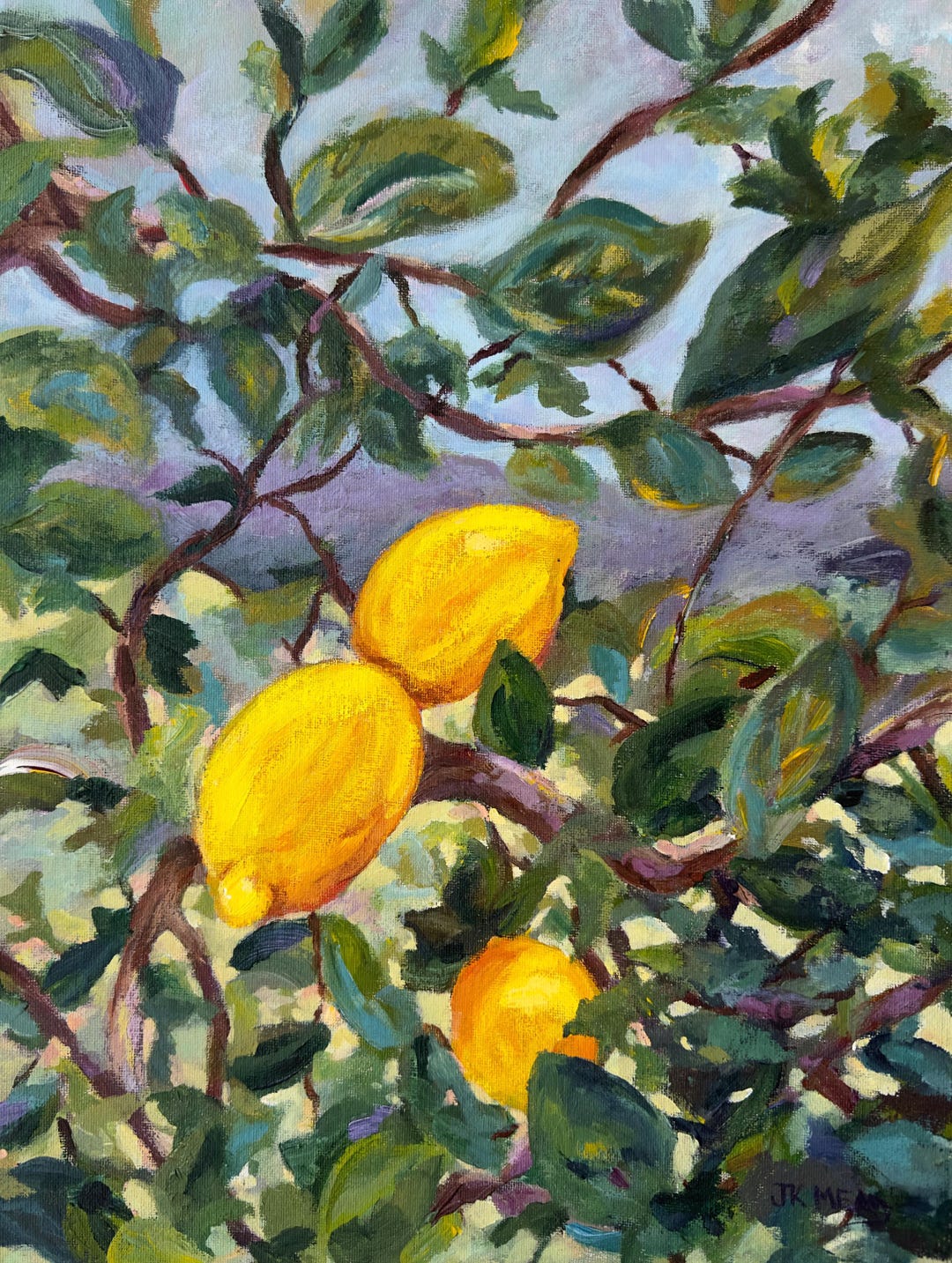 Italian Limoni Giclee Art Print of My ORIGINAL Acrylic Painting, 9x12 ...