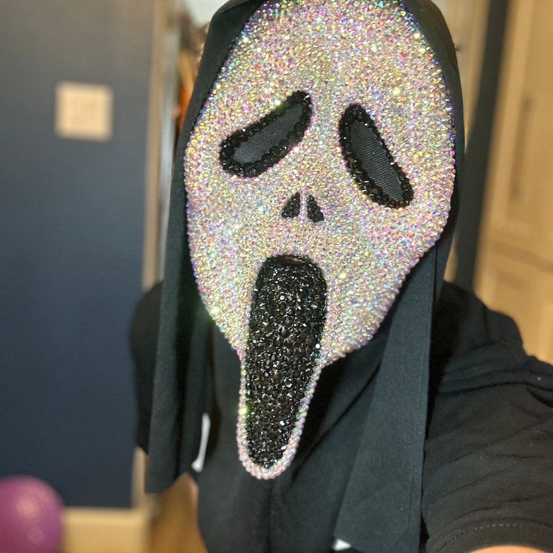 Bedazzled Scream Mask - Etsy