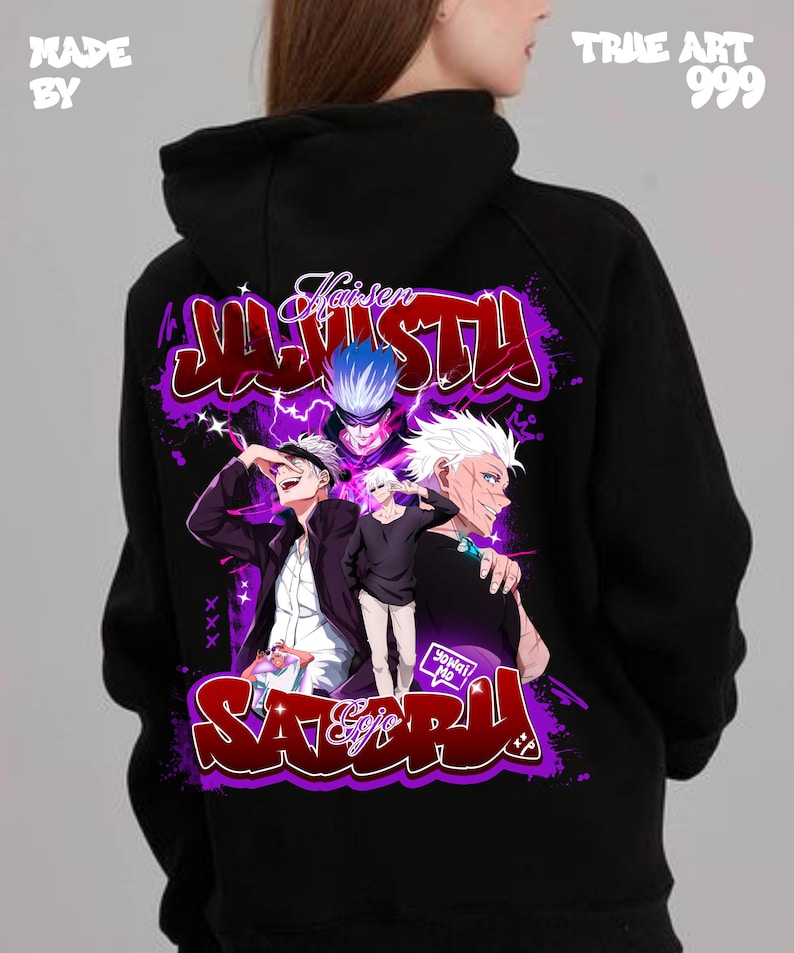 Gojo Satoru Jujutsu Kaisen PNG, Anime Graphic Tee - Etsy