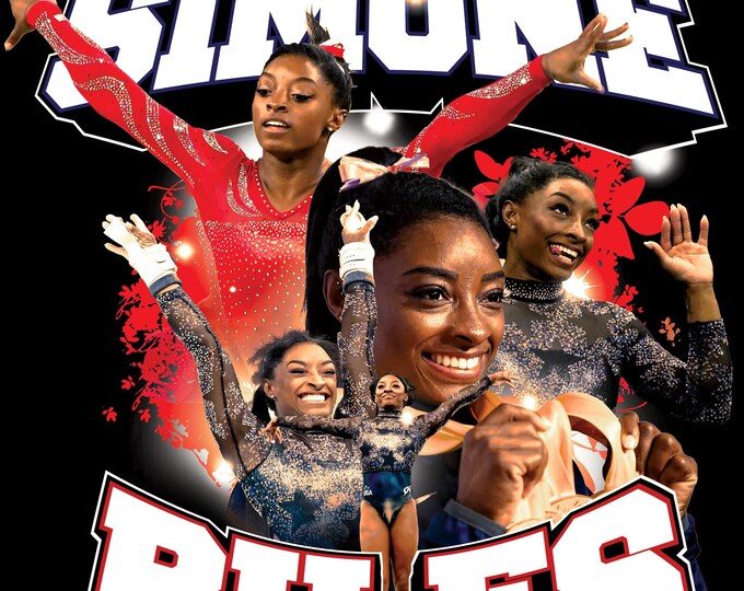 Simone Biles Shirt Style Fans Gift, Bootleg Shirt, Png Olympian Paris ...