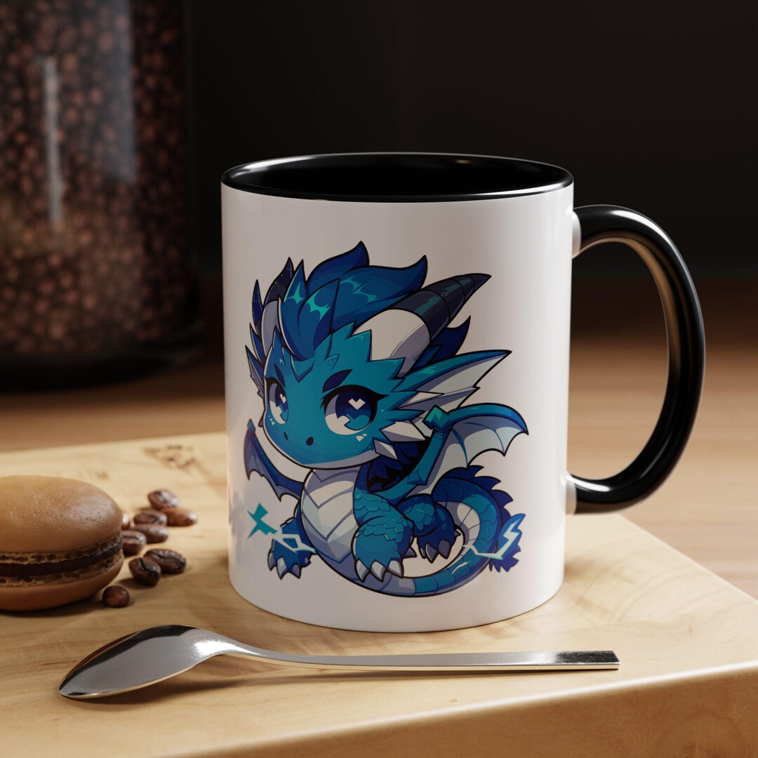 Dragon Character Coffee Mug, DND Character Mug, Minimal Design, Fantasy ...
