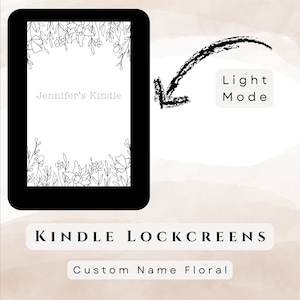 Custom Kindle Lock Screen E-reader Lockscreen Kindle Custom Wallpaper E ...