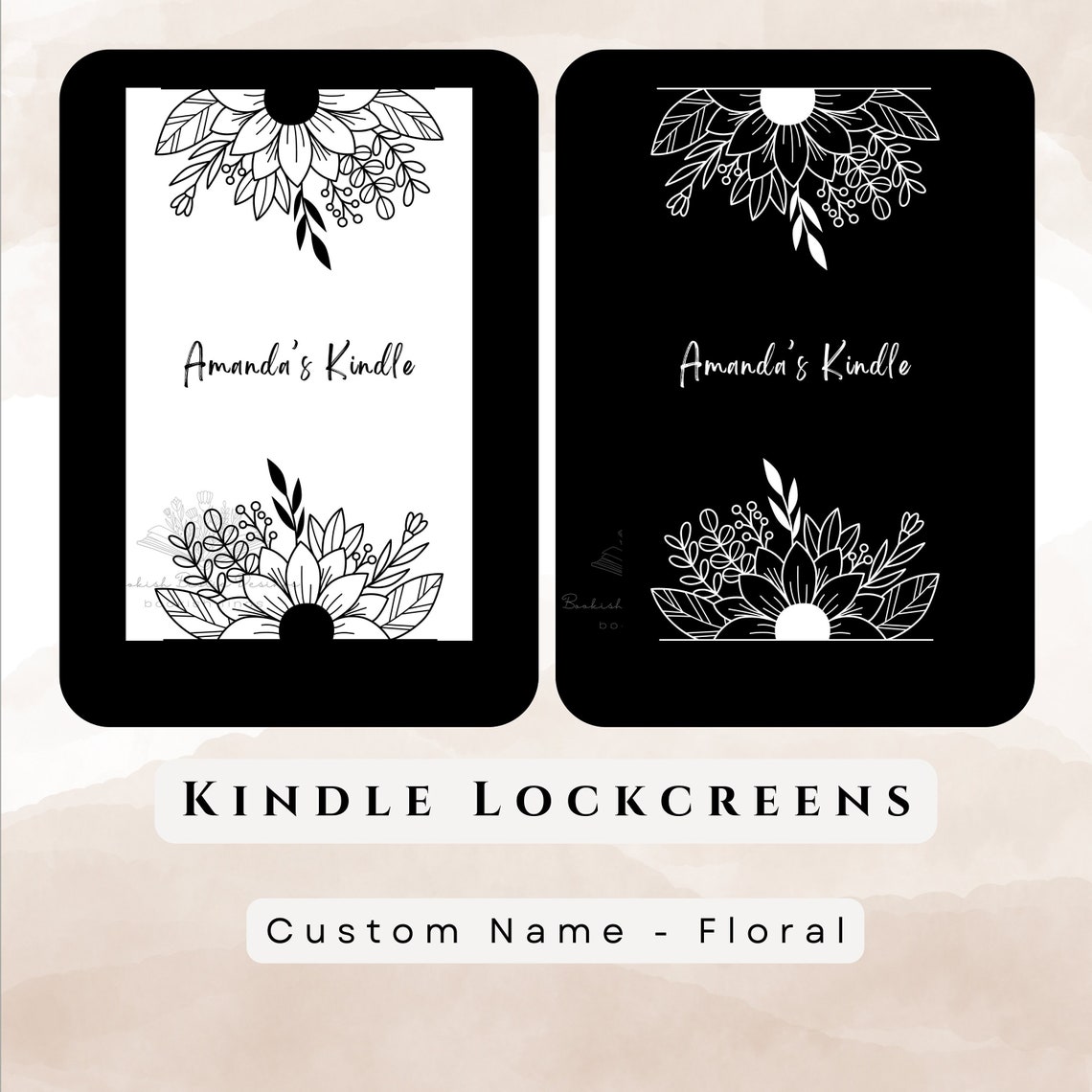 Custom Kindle Lock Screen E-reader Lockscreen Kindle Custom Wallpaper E ...