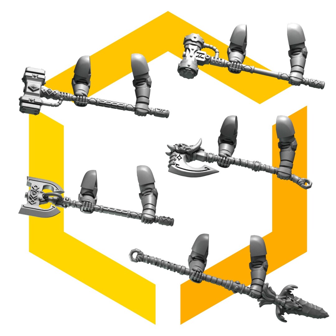 Primal Hounds Two Handed Weapons Greytide Studio Wolfes / Space ...