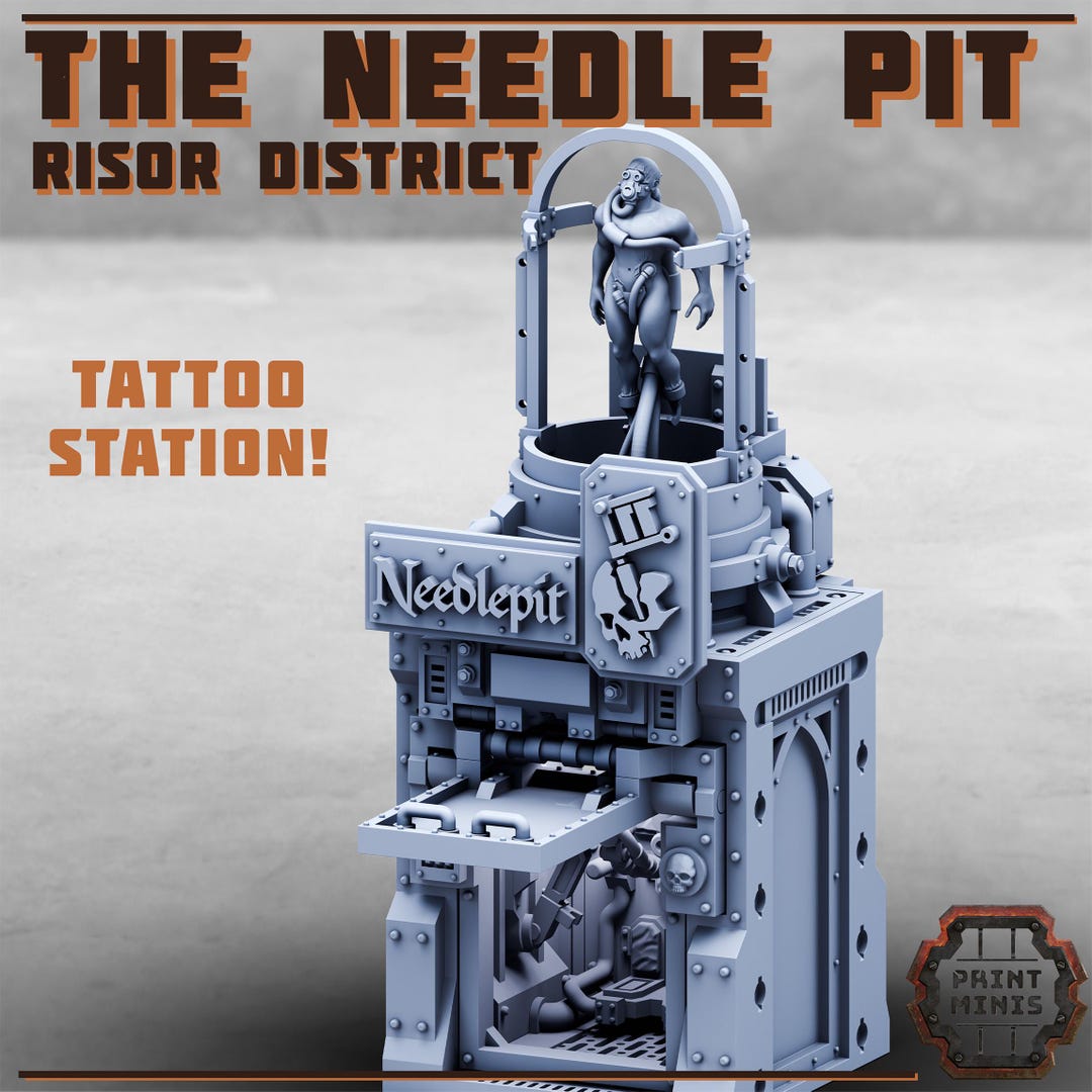 Print Minis - the Needle Pit - Risor Distric - 32 Mm Basing / Tabletop ...