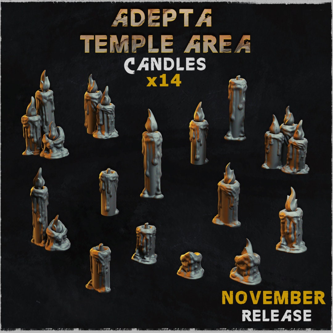 Candles - Basing Bits - 32mm Basing / Tabletop / Diorama / Wargaming ...