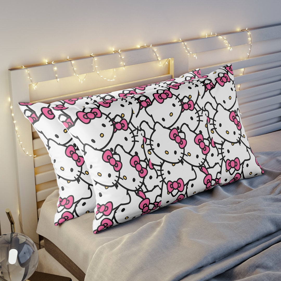 Hello Kitty Pillow Mash-up Pillows Logo White Cotton Fabric - Etsy