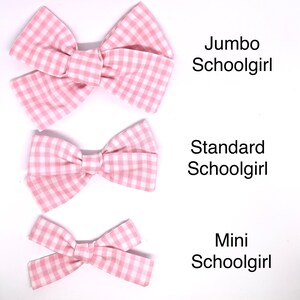Pink Gingham Bow - Etsy