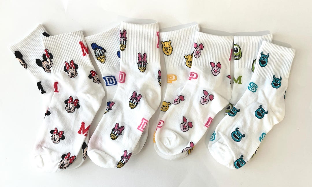 Disney Character Socks – Mickey, Minnie, Pooh, Sully Donald Daisy ...
