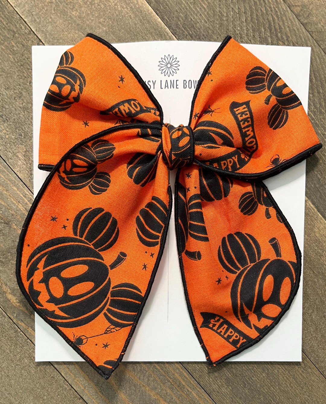 Mickey Mouse Pumpkin Halloween Bow - Halloween - MNSSHP - OBB - Black ...