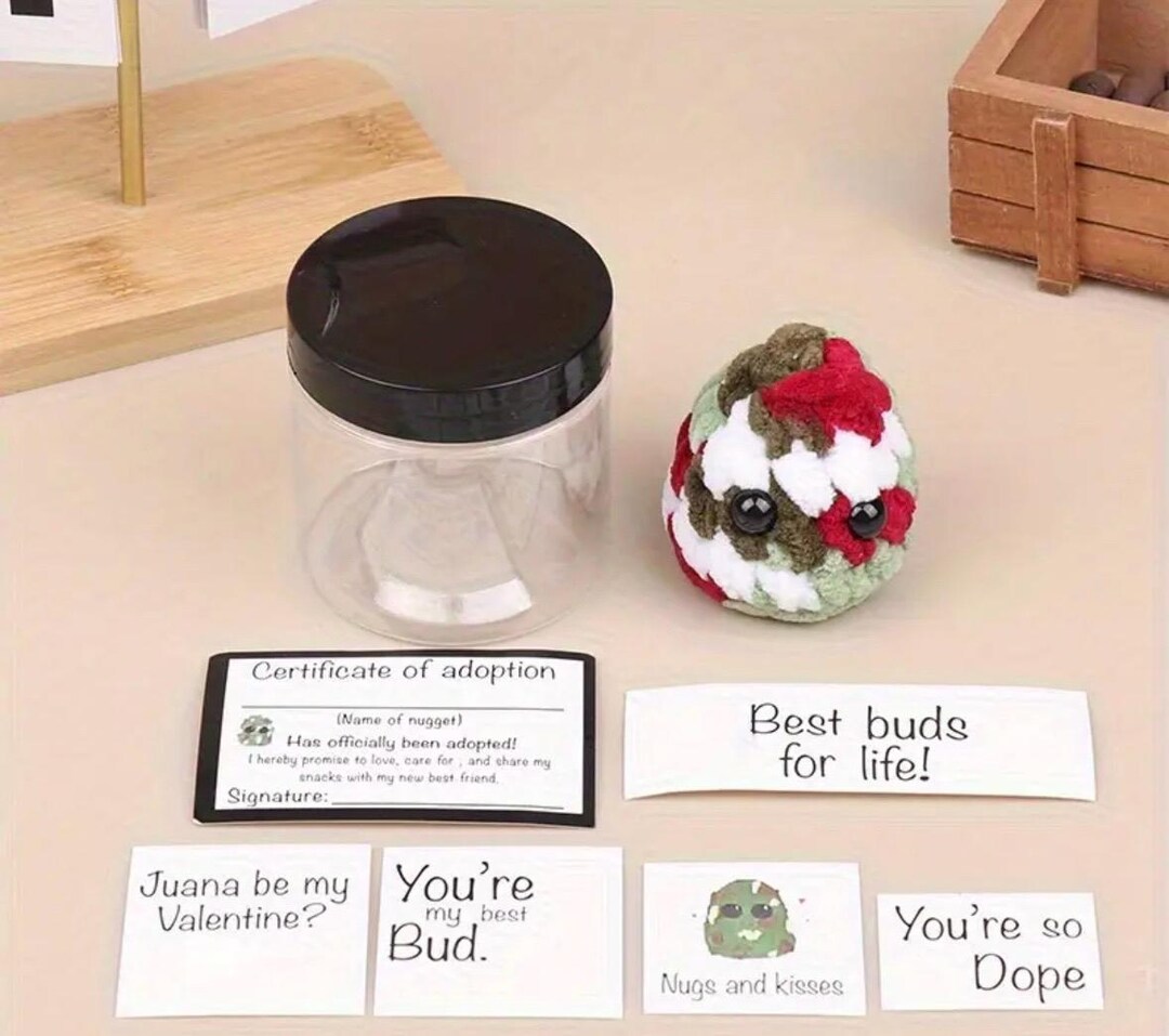 Adopt a Weed Nugget Plushie, Nug in Jar, 420, Marijuana, Stoner ...