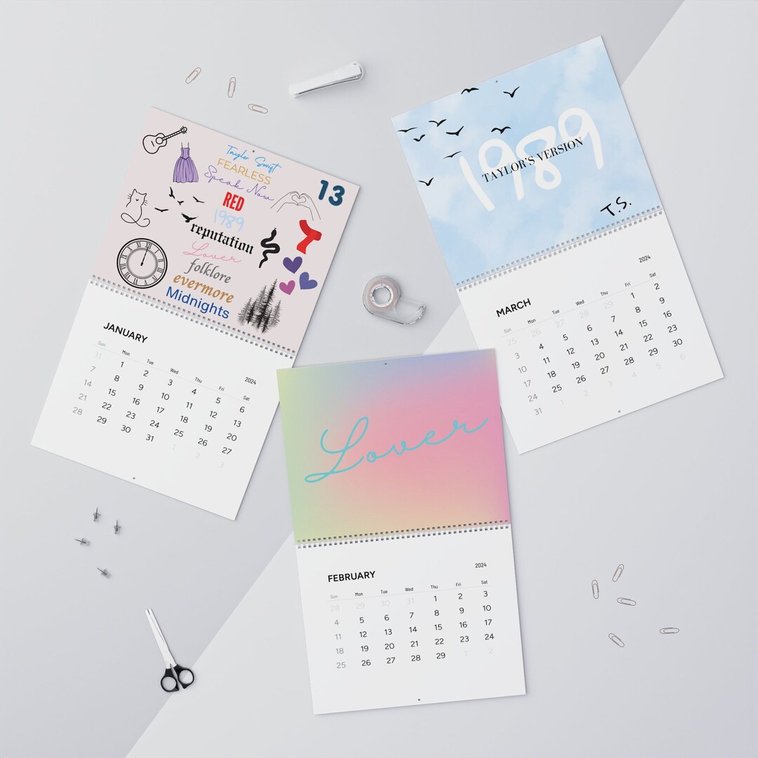 Swiftie Wall Calendar 2024 - Etsy