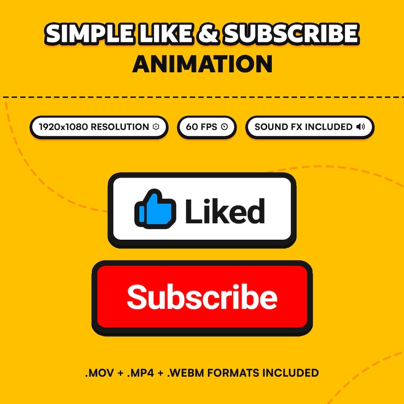 Youtube Like Subscribe Animation, Subscribe Button Animation, Like ...