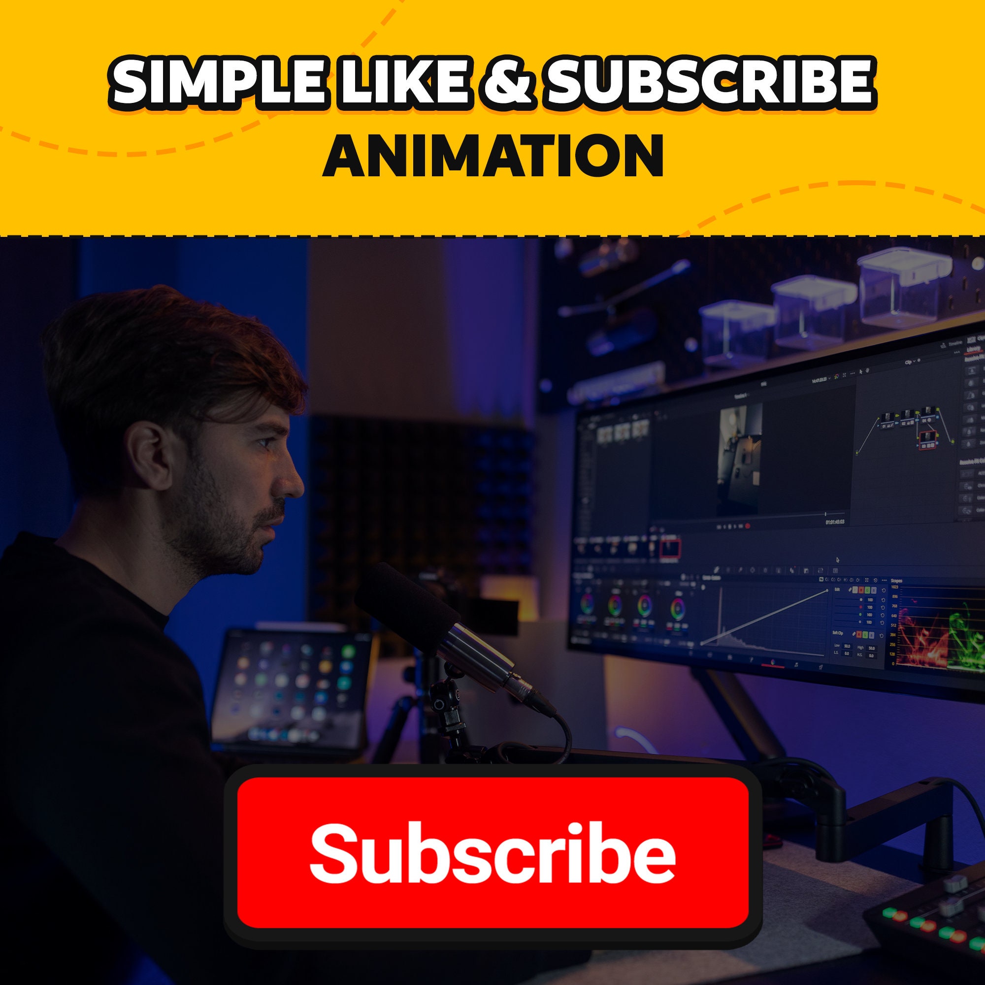 Youtube Like Subscribe Animation, Subscribe Button Animation, Like ...