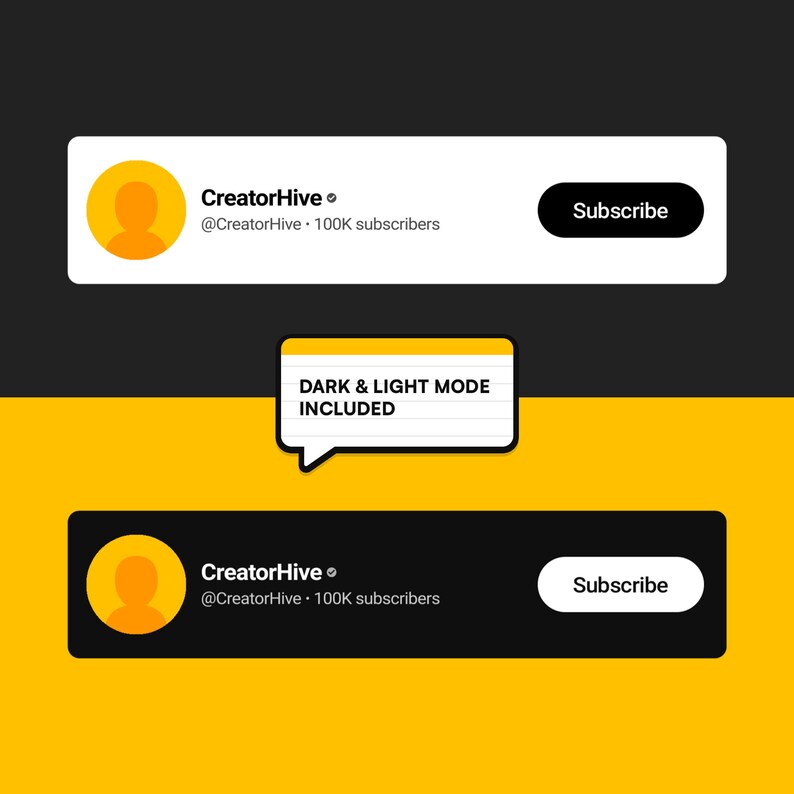 Animated Youtube Subscribe Button Overlay for Youtube Channel, Social ...