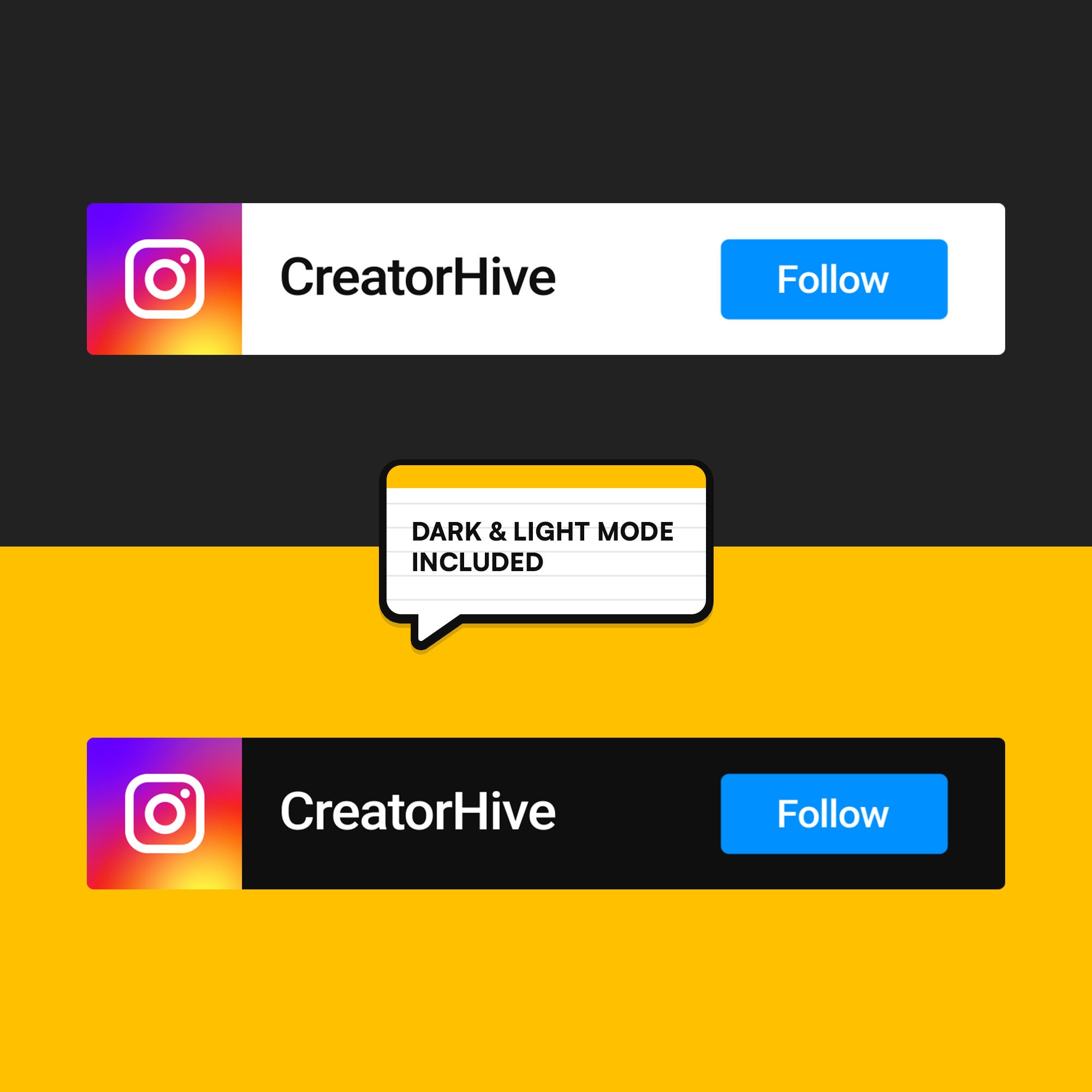 Instagram Follow Button Animation, Social Media Lower Third, Animated ...