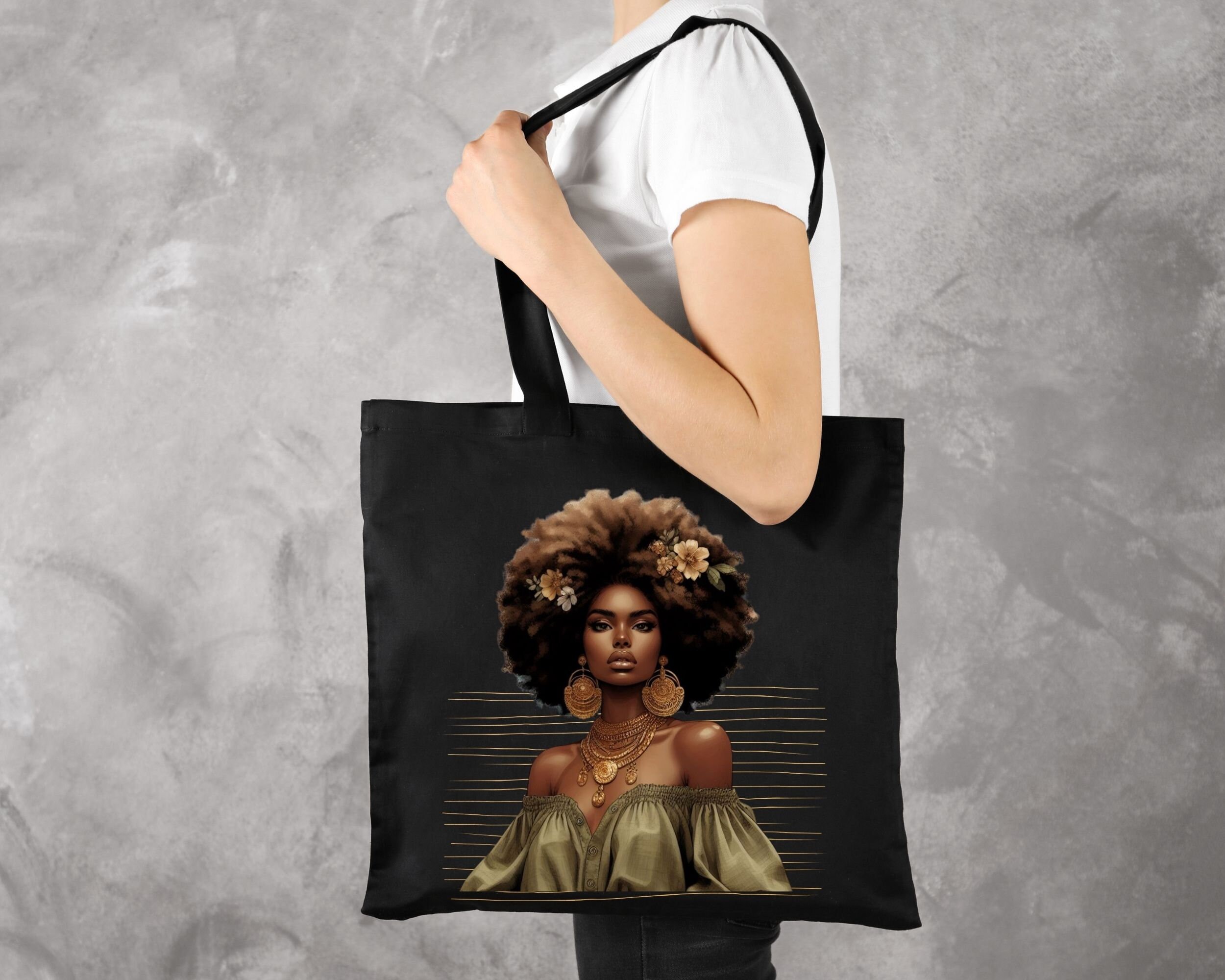 Printable Afro Woman Clip Art Black Woman Sublimation PNG Black Girl ...
