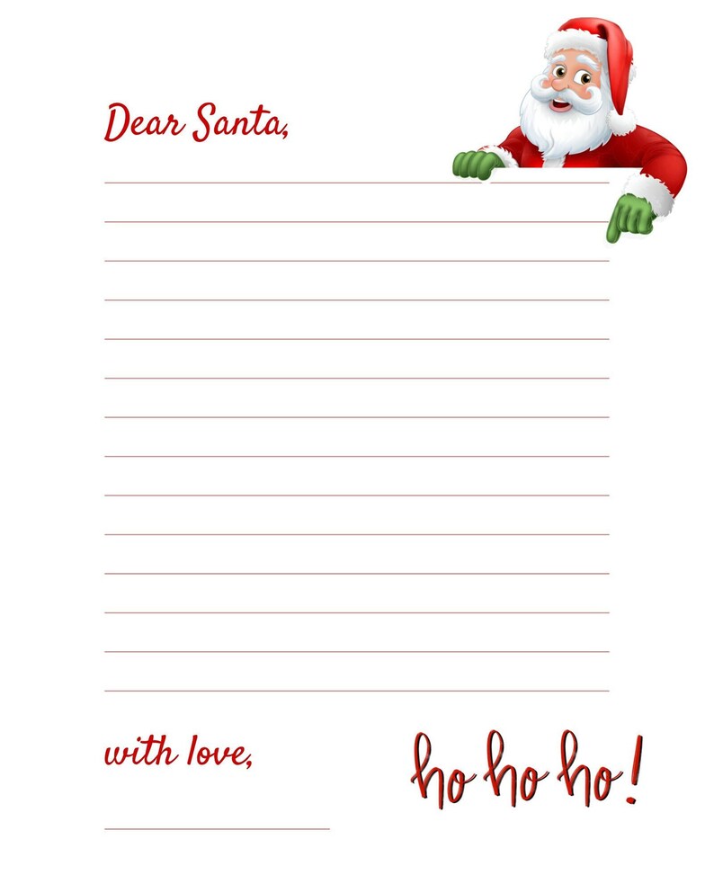 Letter to Santa, Christmas - Etsy