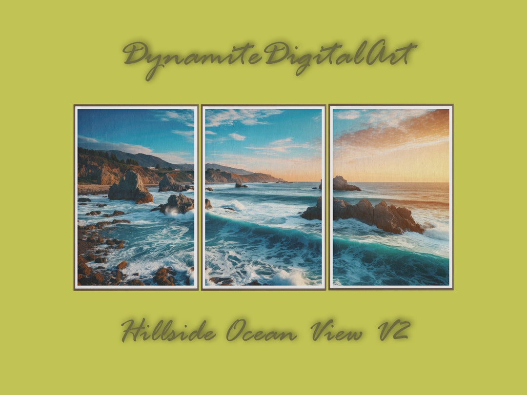 Printable Ocean Wall Art Digital Download 3 Piece Wall Art - Etsy