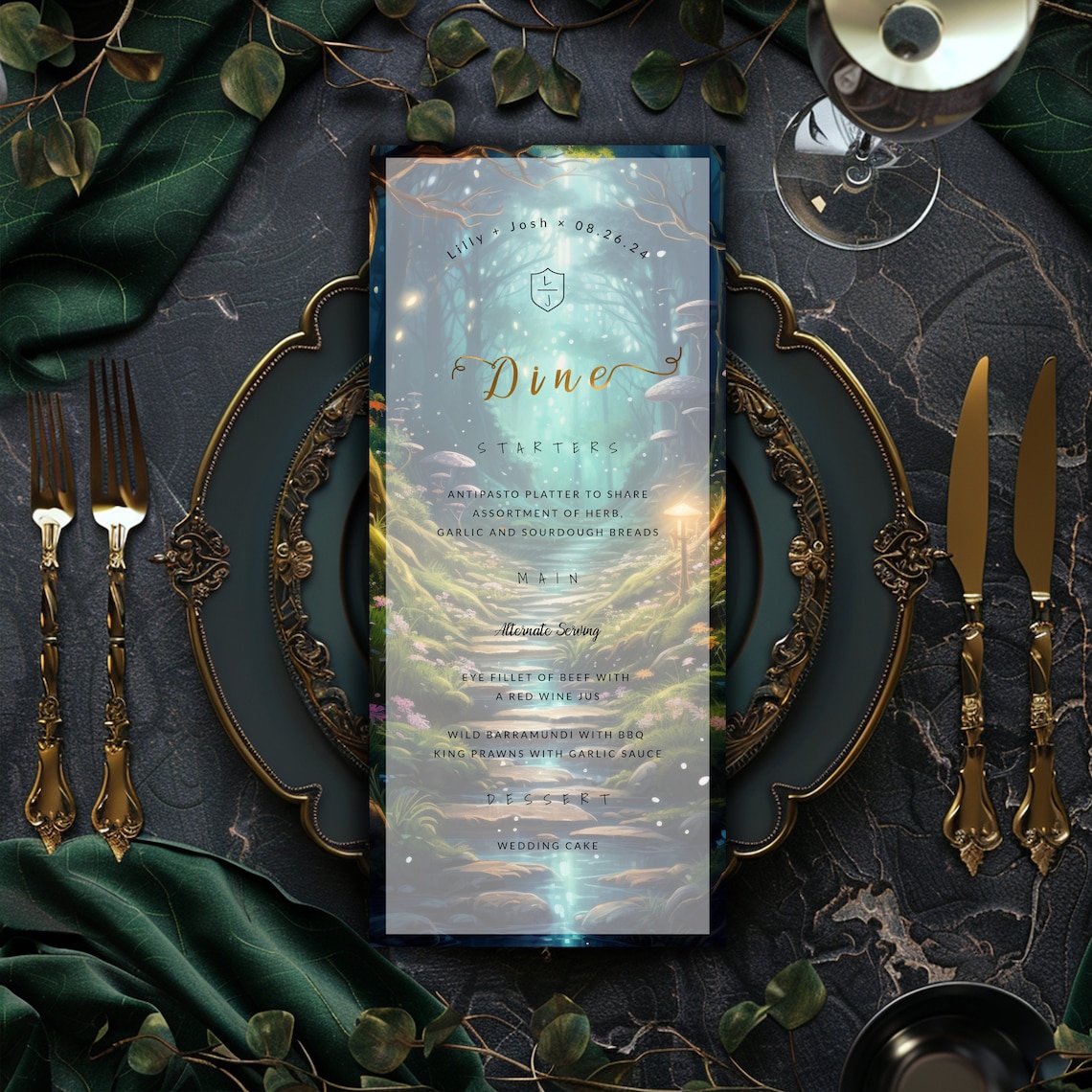 Enchanted Forest Menu-enchanted Evening-magical Garden-fairy Dust ...