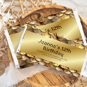 Golden Dragon Scales Chocolate Bar Wrapper Cover Template-dragon ...