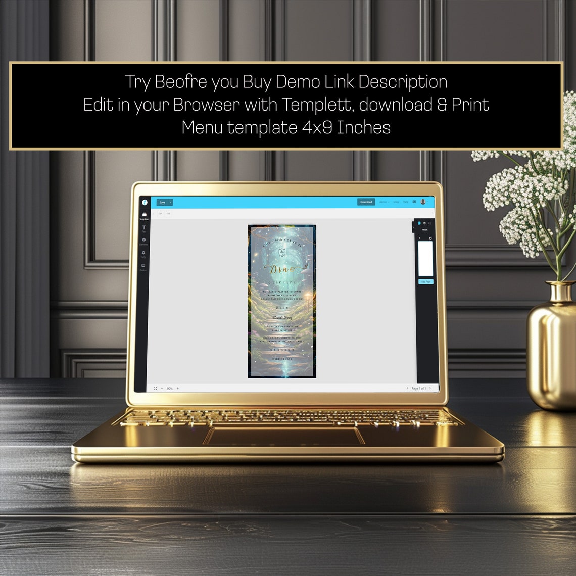 Enchanted Forest Menu-enchanted Evening-magical Garden-fairy Dust ...
