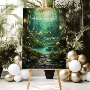 Enchanted Forest Prom Welcome Sign-high School Prom-school Dance-prom ...