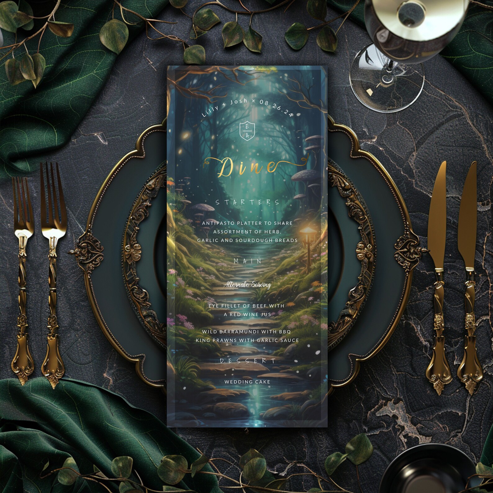 Enchanted Forest Menu-enchanted Evening-magical Garden-fairy Dust ...